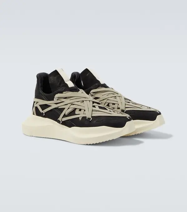 Rick Owens Megalace Sneakers - Black