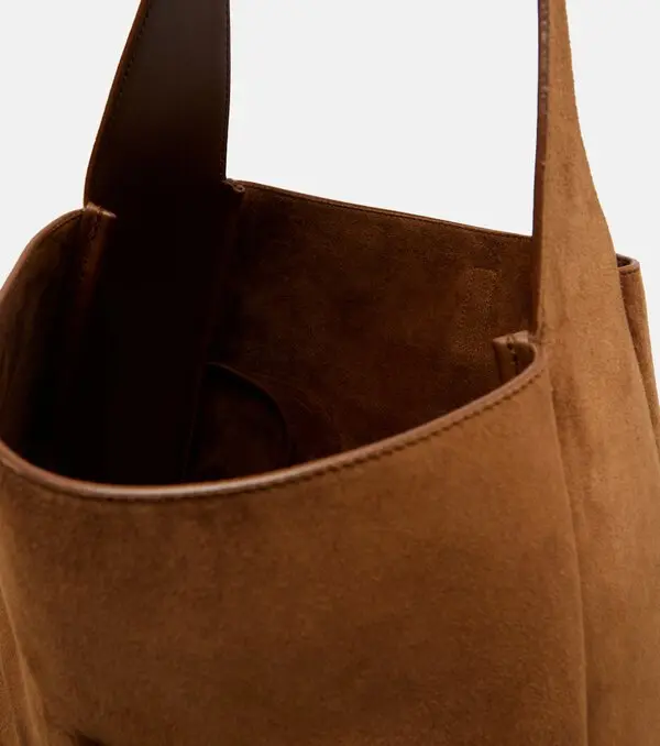 Saint Laurent Suede Shoulder Bag - Brown