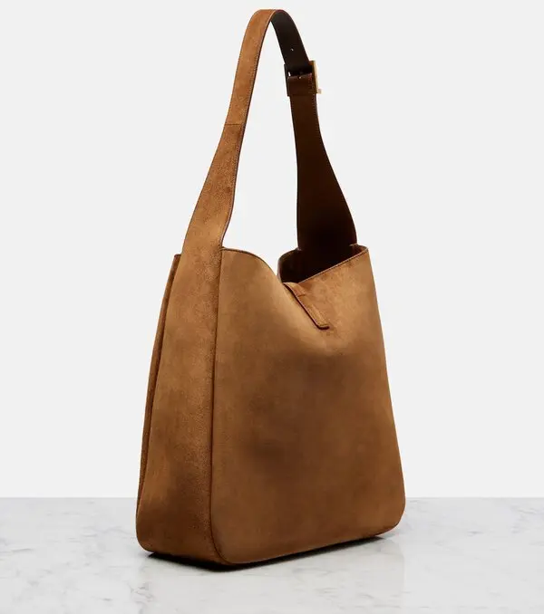 Saint Laurent Suede Shoulder Bag - Brown