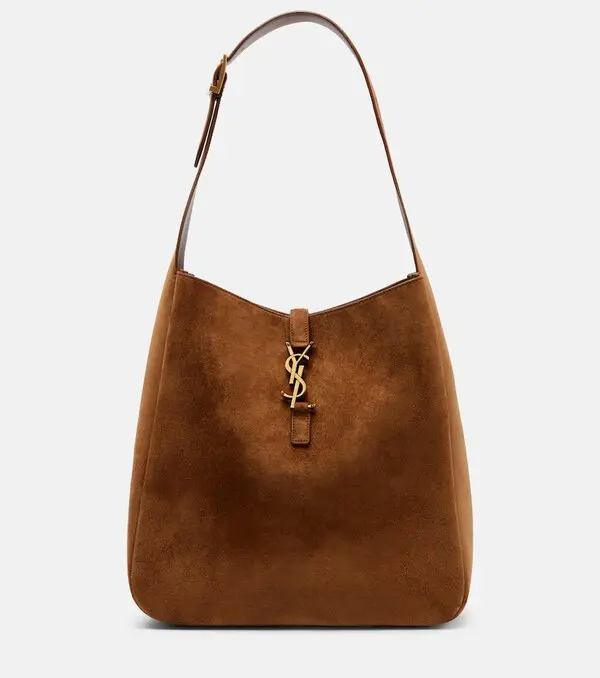Saint Laurent Suede Shoulder Bag - Brown