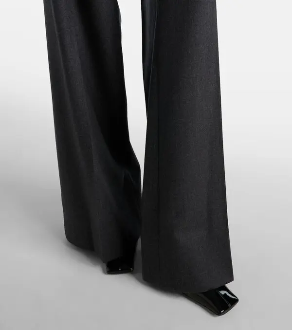 Stella McCartney Wool Flannel Wide-leg Pants