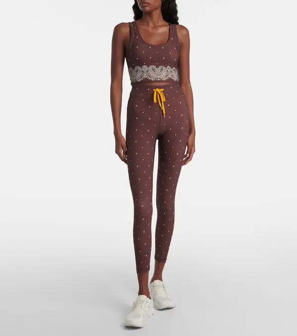 The Upside Mikkola Printed High-rise Leggings