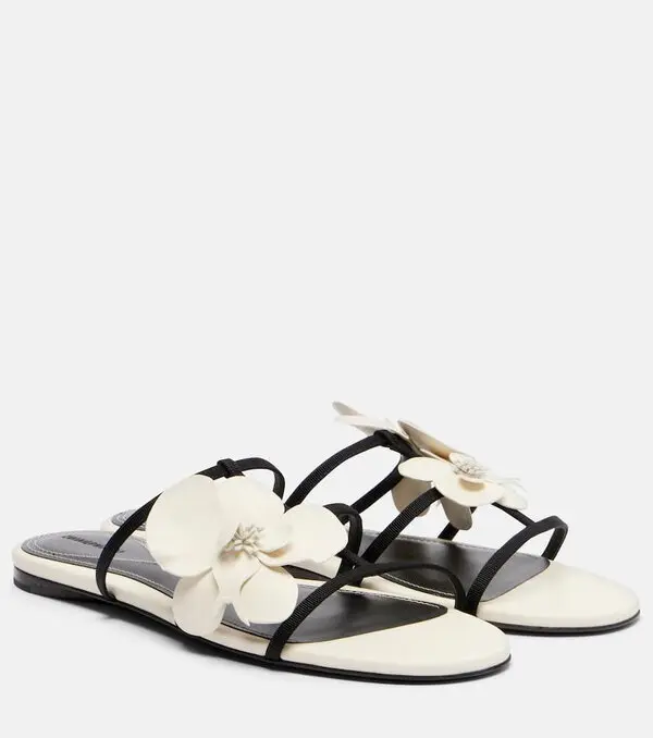 Zimmermann Orchid Leather Sandals - Multicoloured