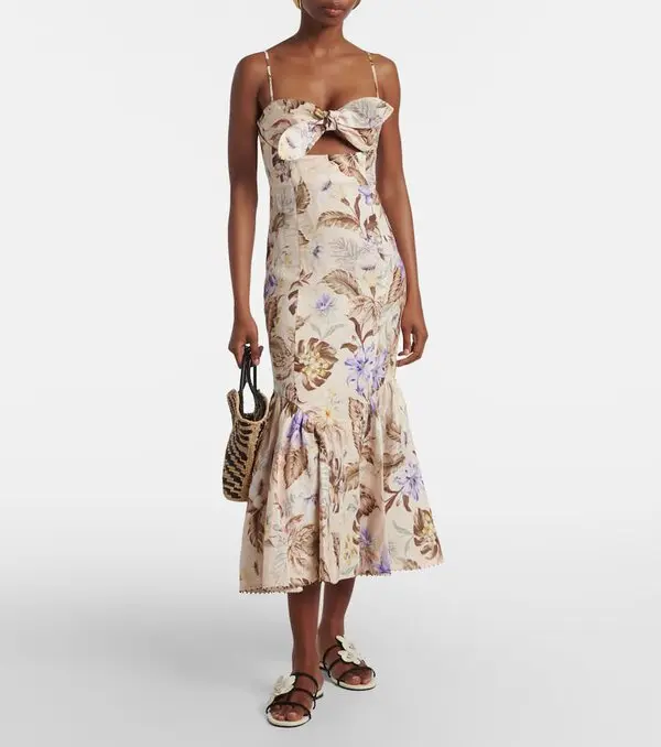 Zimmermann Orchid Leather Sandals - Multicoloured
