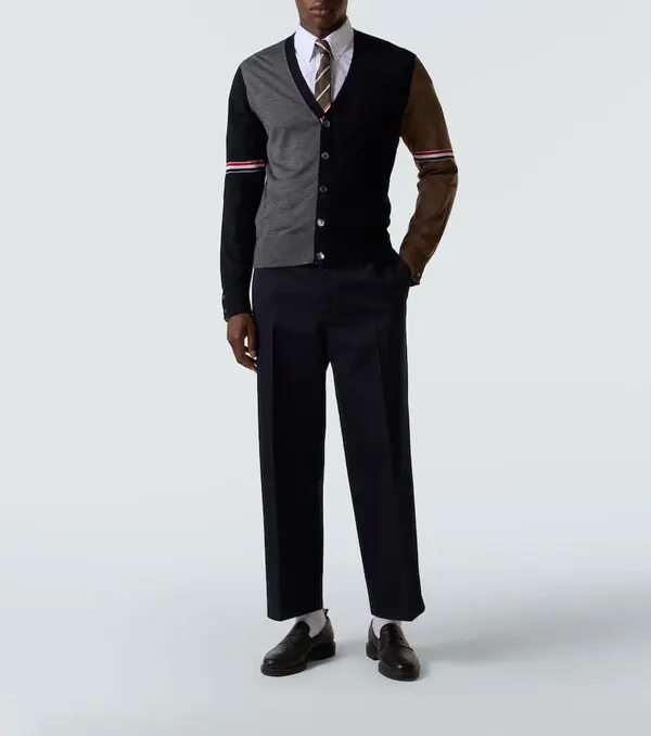 Thom Browne Cotton Twill Straight Pants
