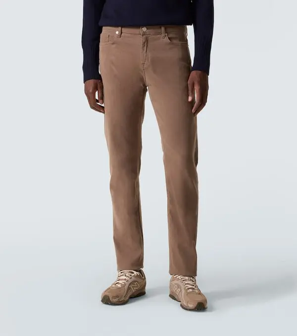 FRAME L'homme Slim Mid-rise Slim Pants - Brown