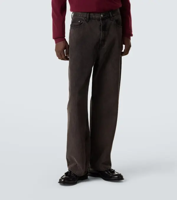 FRAME High-rise Straight Leg Jeans