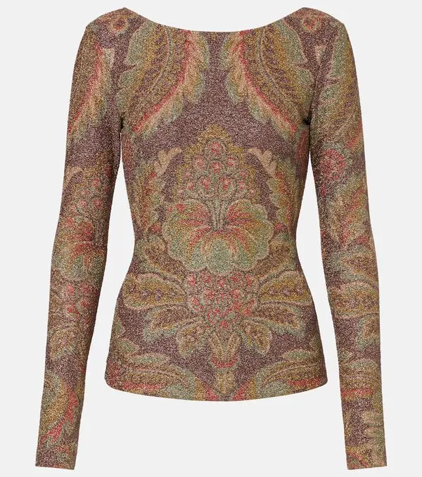 Etro Printed Viscose Blend Tank Top - Multicoloured