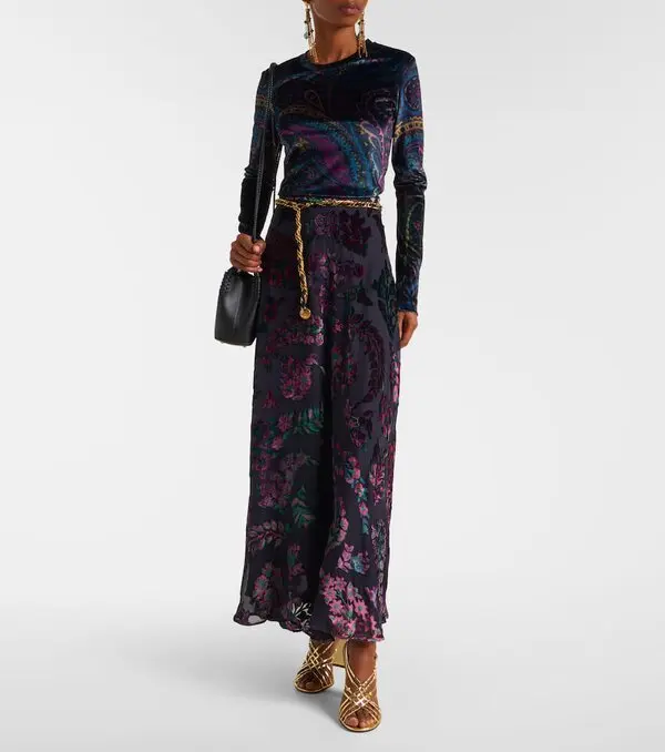 Etro Floral Maxi Skirt