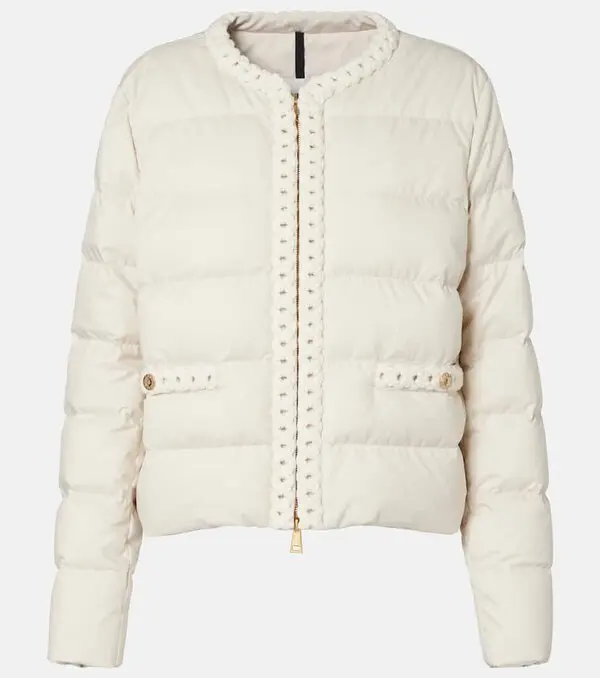 Moncler Quilted Down Jacket - White