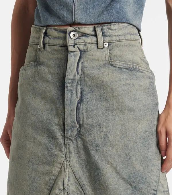 Rick Owens Denim Maxi Skirt