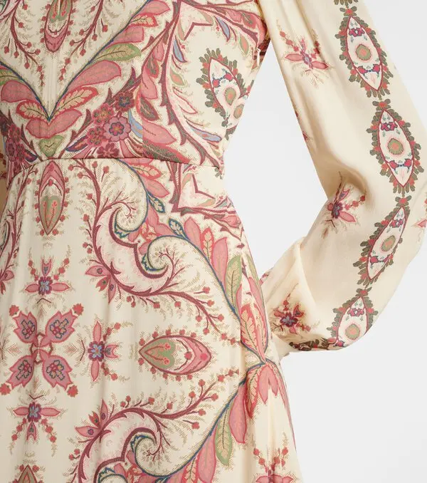 Etro Cutout Printed Midi Dress