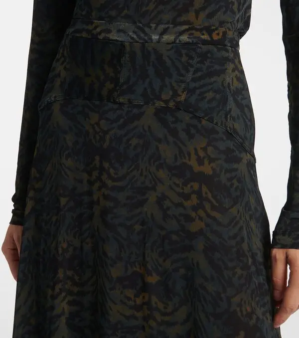 Ulla Johnson Paola Printed Jersey Maxi Skirt - Multicoloured