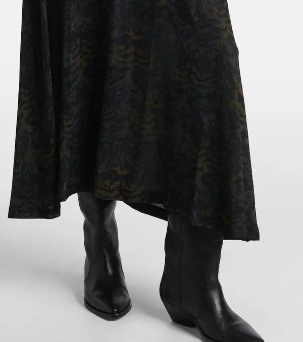 Ulla Johnson Paola Printed Jersey Maxi Skirt - Multicoloured