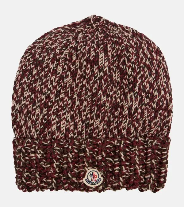Moncler Mouliné Wool-blend Beanie - Multicoloured
