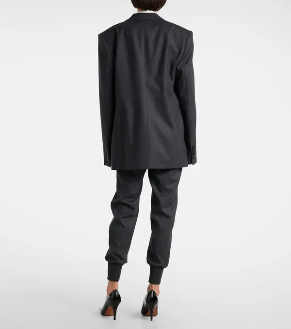 Stella McCartney Iconic Wool Flannel Blazer - Grey