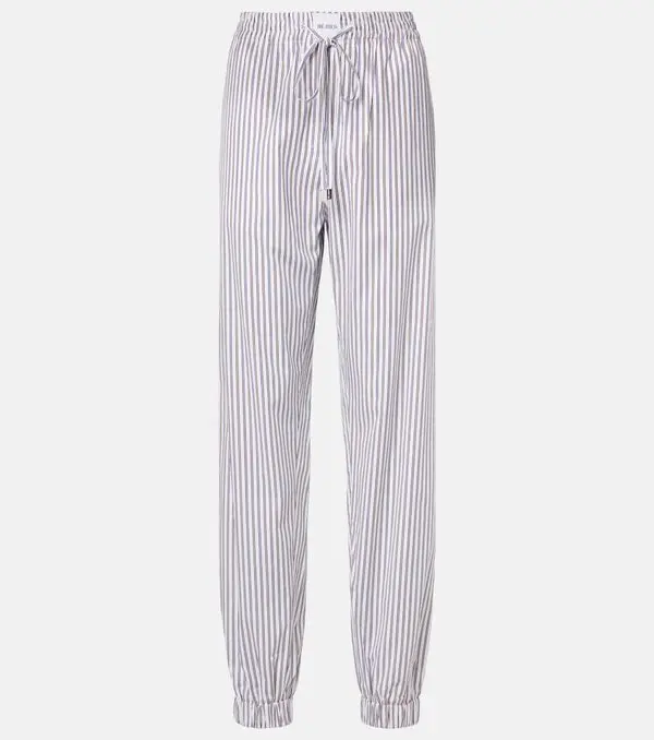 Attico Striped Cotton Track Pants