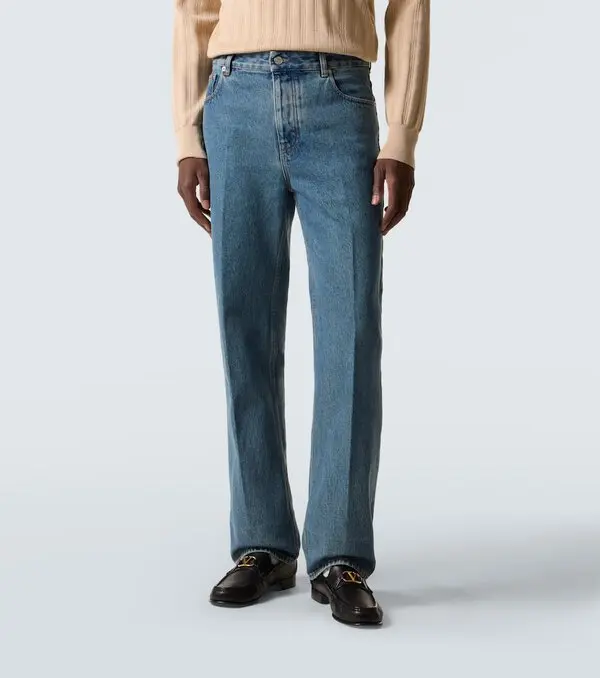 Valentino Garavani Mid-rise Straight Jeans