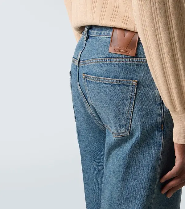 Valentino Garavani Mid-rise Straight Jeans