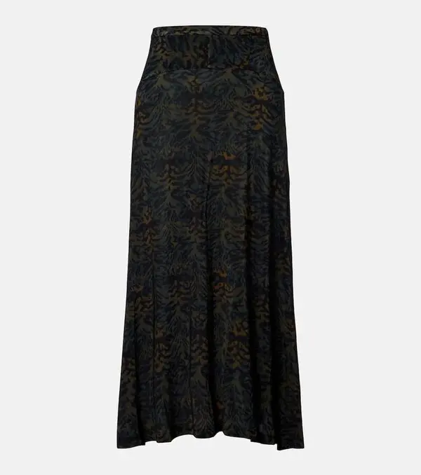 Ulla Johnson Paola Printed Jersey Maxi Skirt - Multicoloured