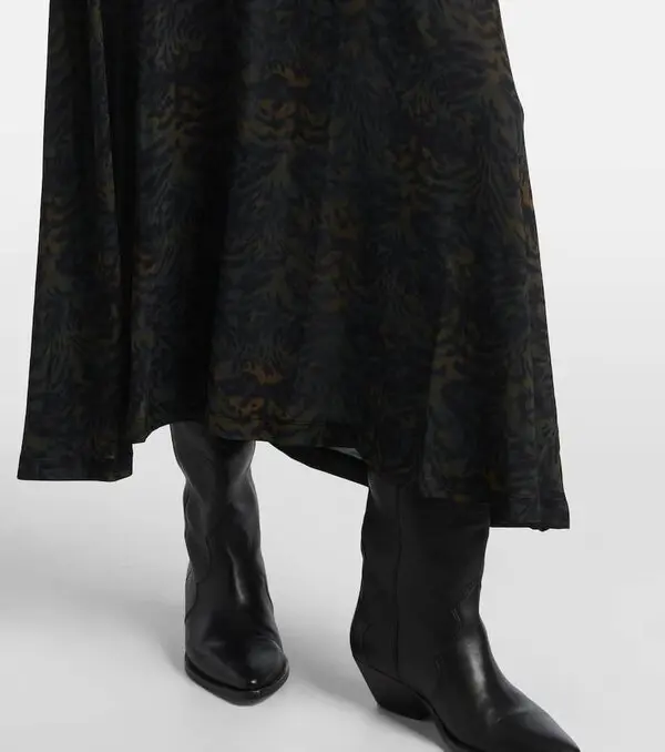 Ulla Johnson Paola Printed Jersey Maxi Skirt