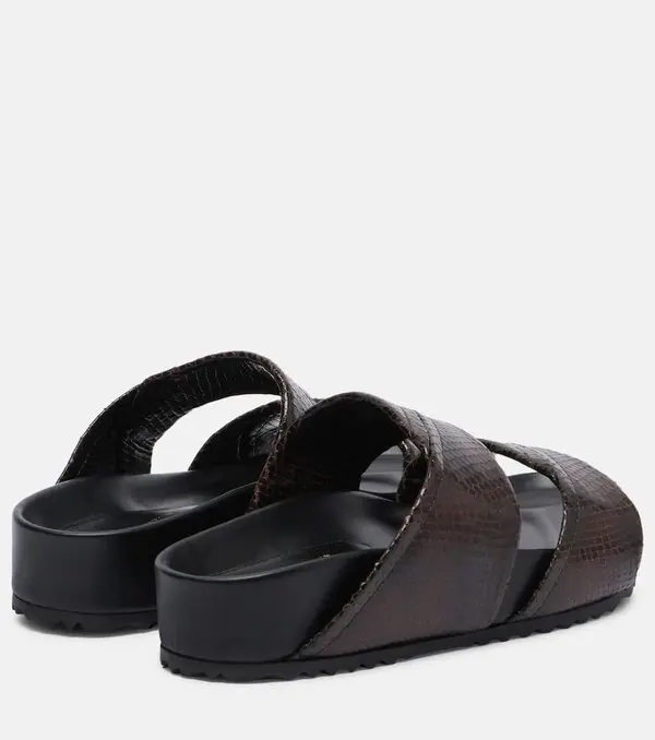 Dries Van Noten Leather Platform Sandals