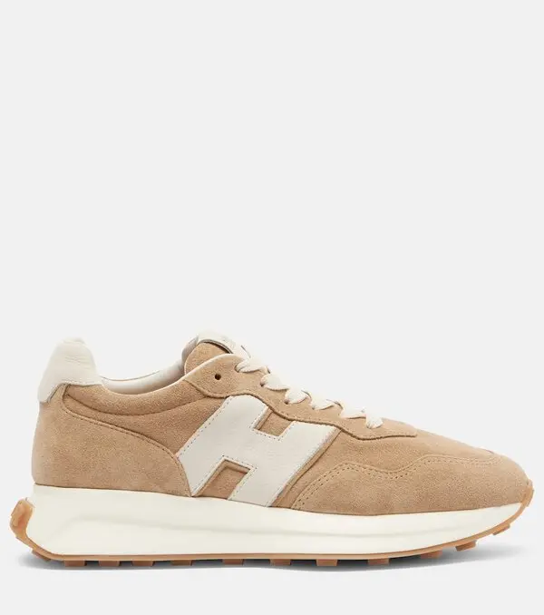 Hogan H641 Suede Sneakers - Beige