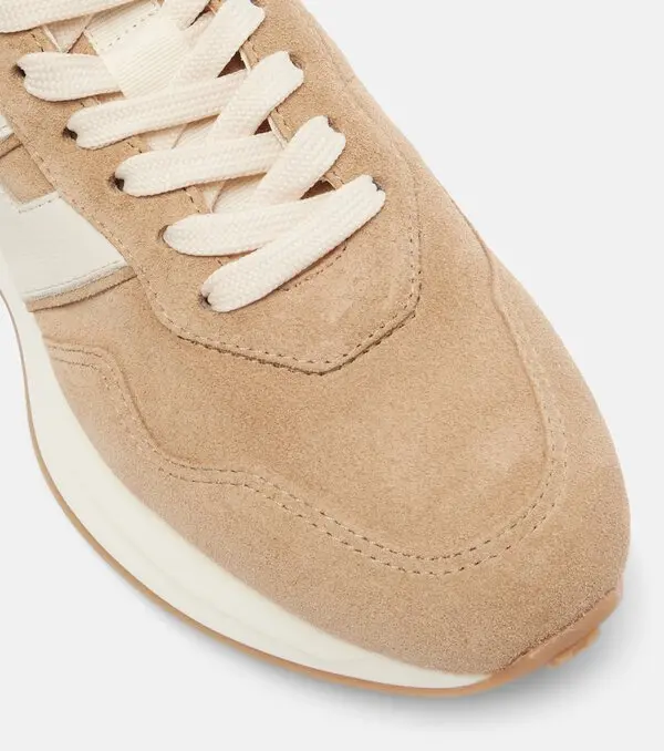 Hogan H641 Suede Sneakers - Beige