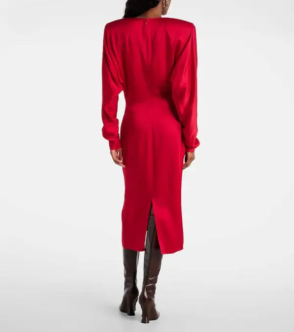 Stella McCartney Twist Satin Midi Dress