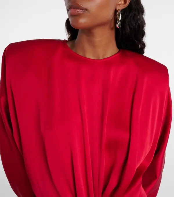 Stella McCartney Twist Satin Midi Dress