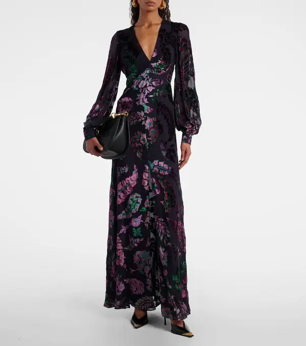 Etro Embroidered Sheer Gown - Multicoloured