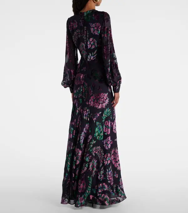 Etro Embroidered Sheer Gown - Multicoloured