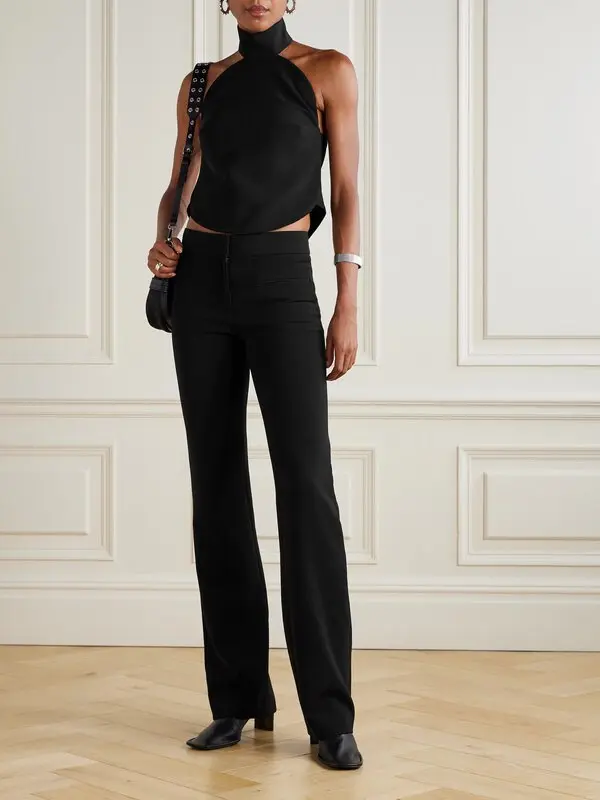COURREGES Heritage Crepe Straight-leg Pants