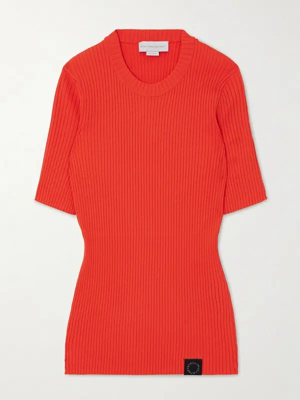 Stella McCartney Ribbed-knit T-shirt