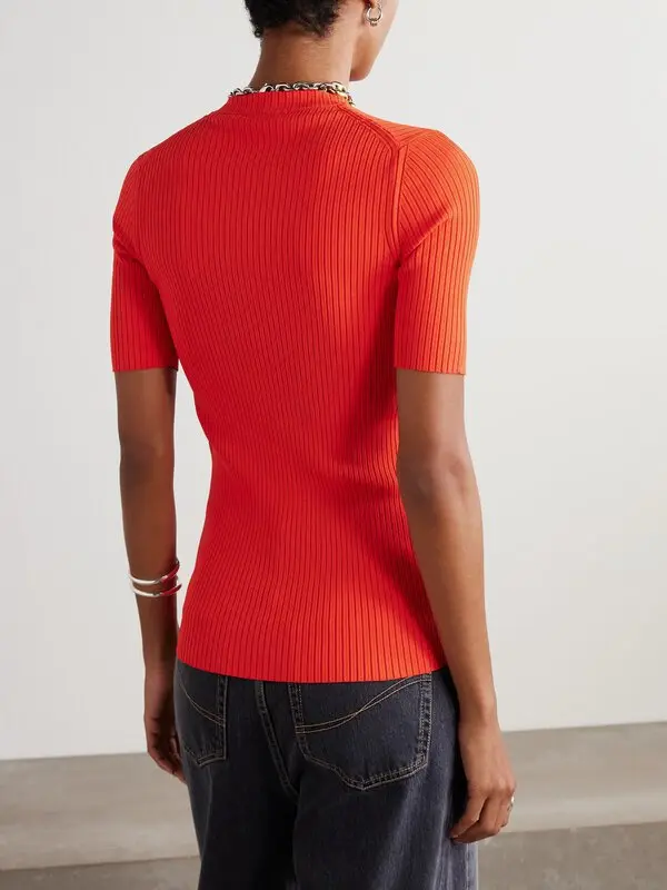 Stella McCartney Ribbed-knit T-shirt