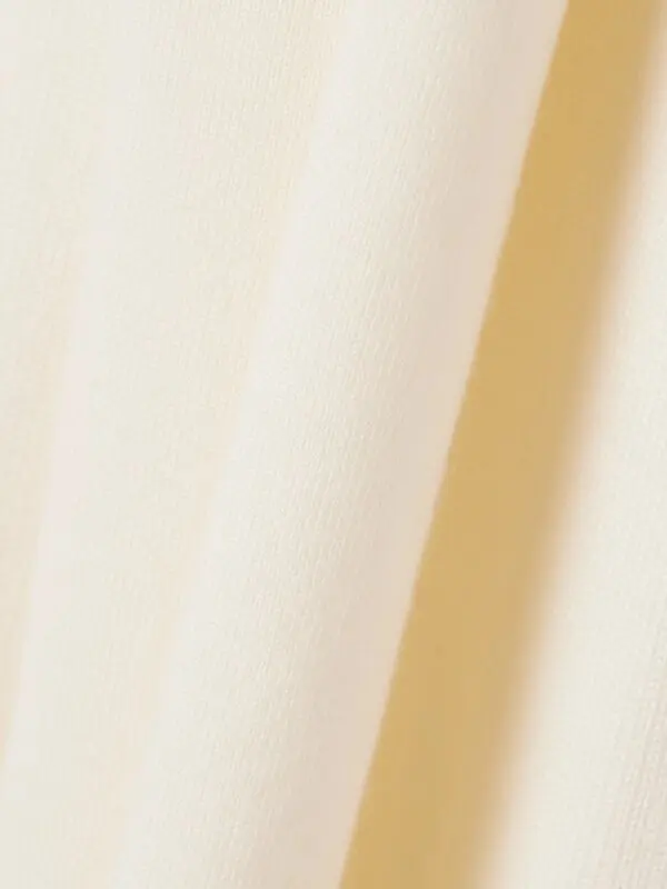 Staud Canal Scarf-detailed Wool Turtleneck Top - Neutrals