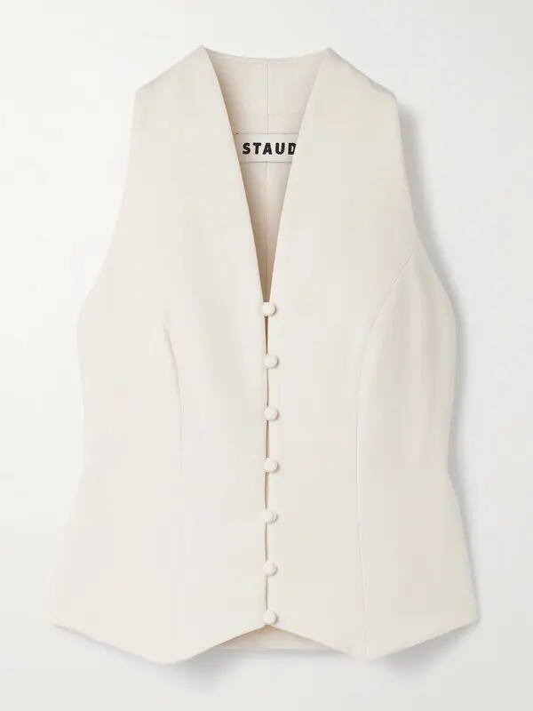Staud Stella Crepe Vest