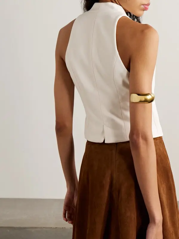 Staud Stella Crepe Vest