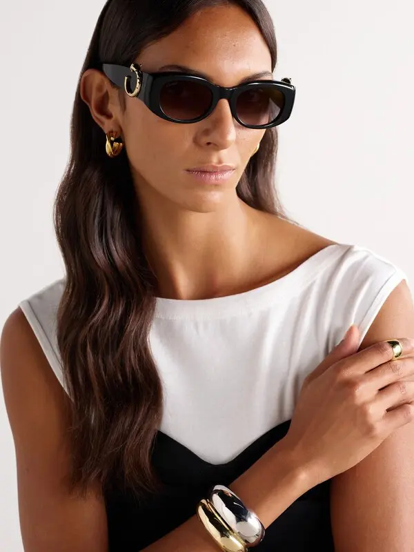 Cartier Panthère Classic Oval-frame Sunglasses - Black