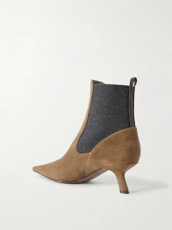 Brunello Cucinelli Suede Chelsea Boots