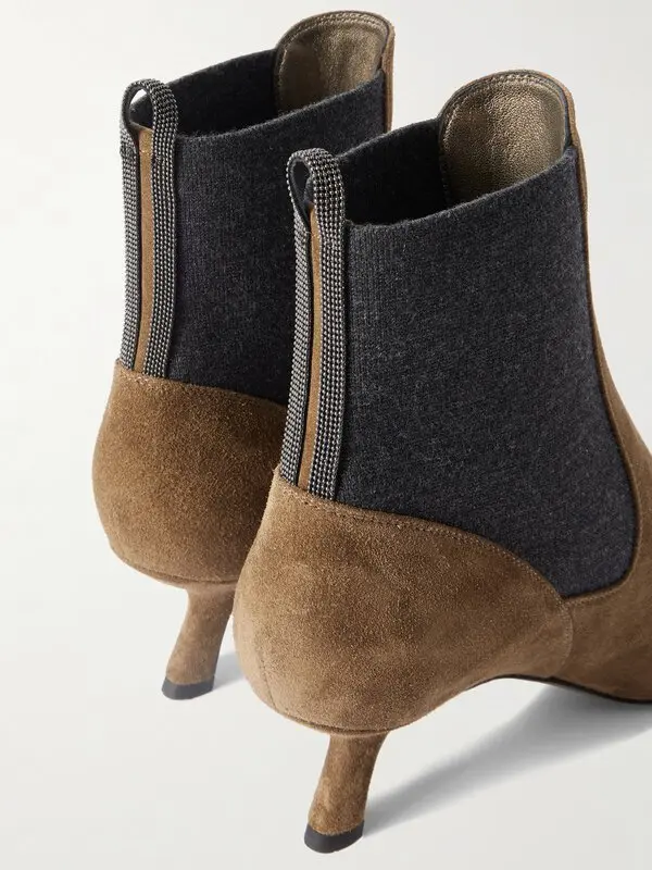 Brunello Cucinelli Suede Chelsea Boots