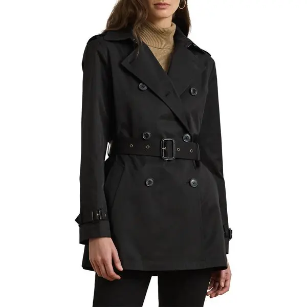 Ralph Lauren Ainsworth Double-breasted Trench Jacket - Black