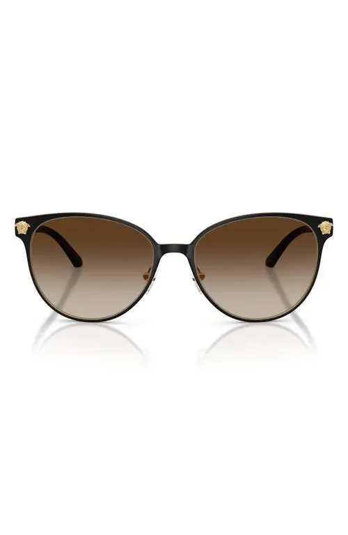 Versace 57mm Phantos Sunglasses - Matte Black/gold/brown