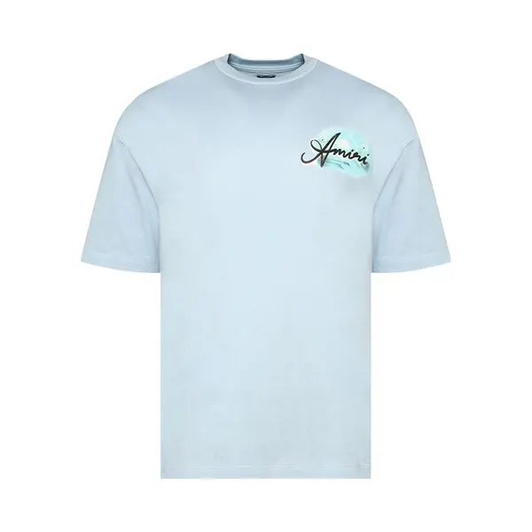Amiri Airbrush Oversized T-shirt - Blue
