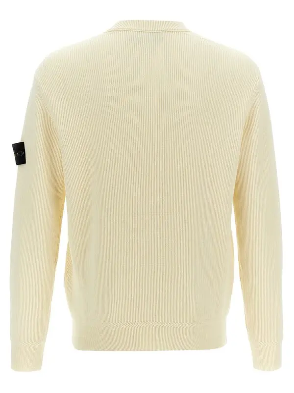 Stone Island Ribbed Virgin Wool Sweater
