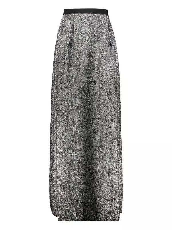 Alberta Ferretti Embroidered Long Skirt