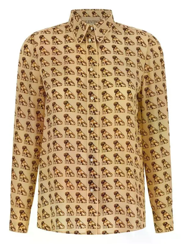 Valentino Garavani Petit Charles-print Shirt - Neutrals