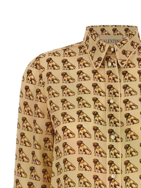 Valentino Garavani Petit Charles-print Shirt - Neutrals