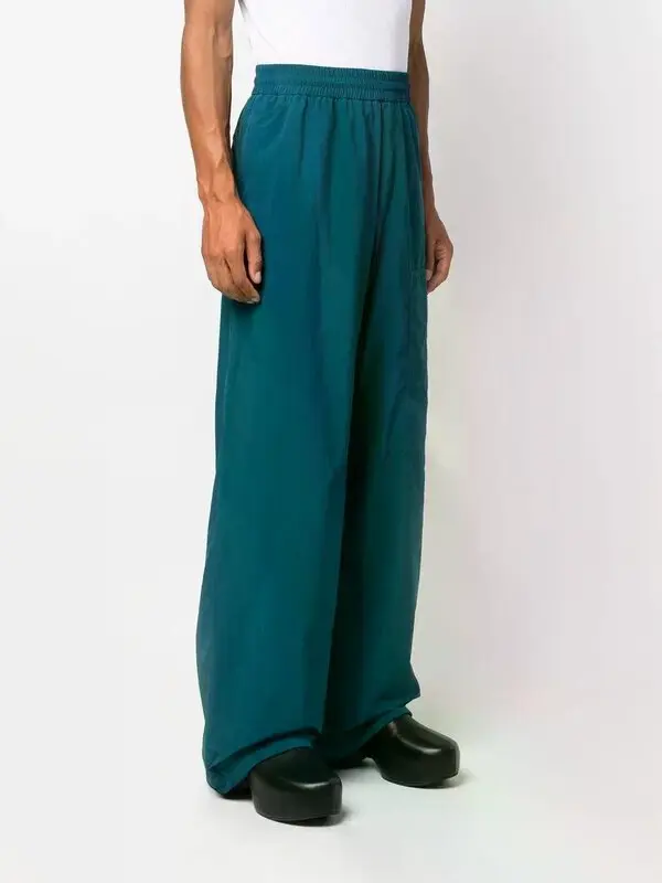 Off-White Elasticated Waist Wide-leg Trousers