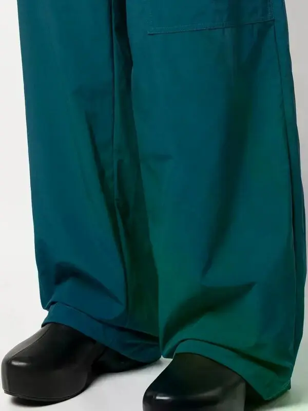 Off-White Elasticated Waist Wide-leg Trousers